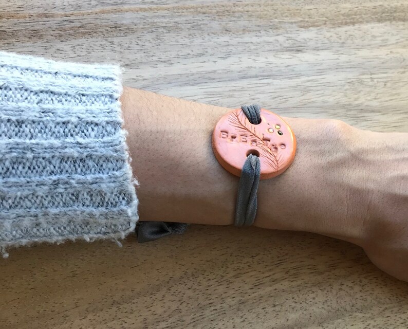 Essential Oil Diffuser Adjustable Bracelet (breathe) | Aromatherapy Car ...