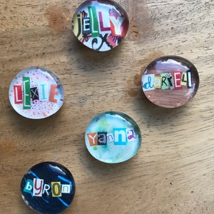 Custom Glass Magnet Super Strong Magnet Letter Magnet | Etsy