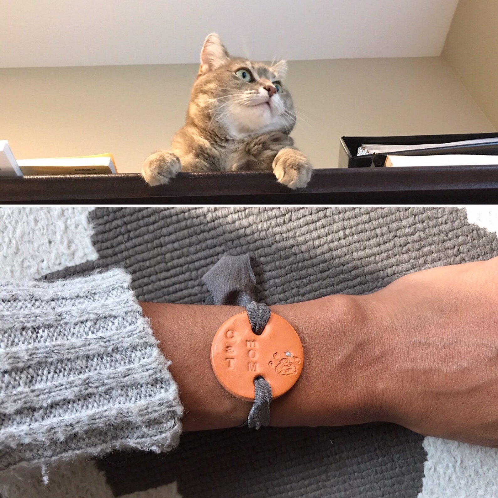 Clay Essential Oil Diffuser Adjustable Bracelet (cat Mom ...