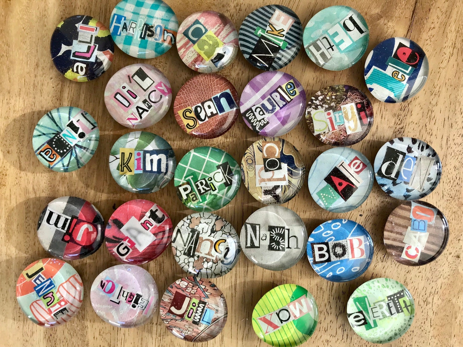 Custom Glass Magnet Super Strong Magnet Letter Magnet - Etsy