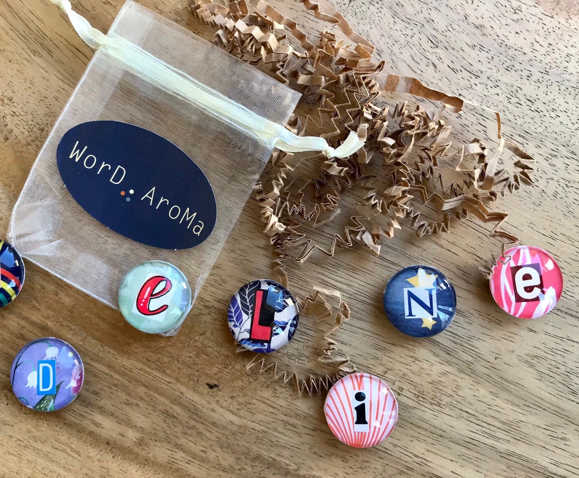 Custom Glass Magnets Personalized Letter Gift Name Present - Etsy