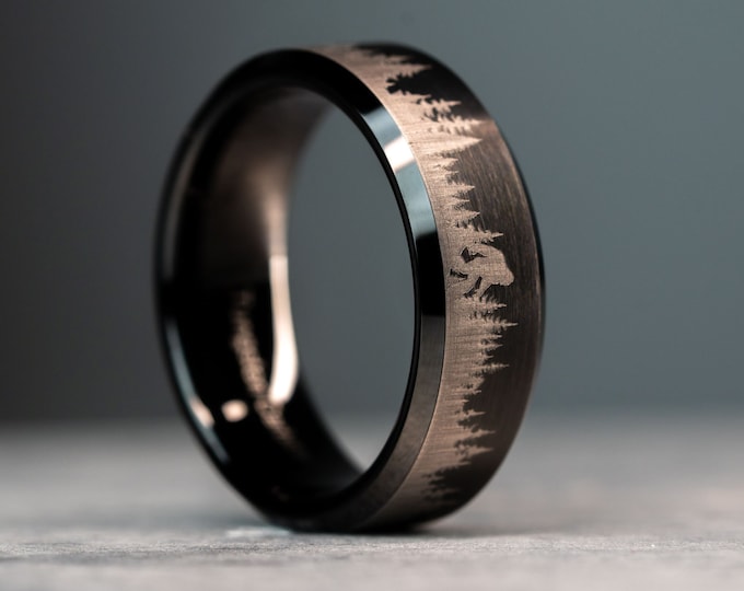 Bigfoot Sasquatch Coin Ring - Etsy