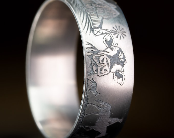 Cow Print Ring - Etsy