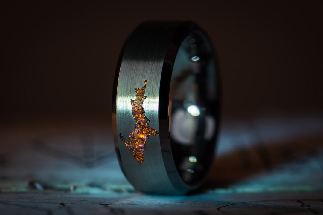 Yooper Glow UP - Tungsten Ring - Etsy