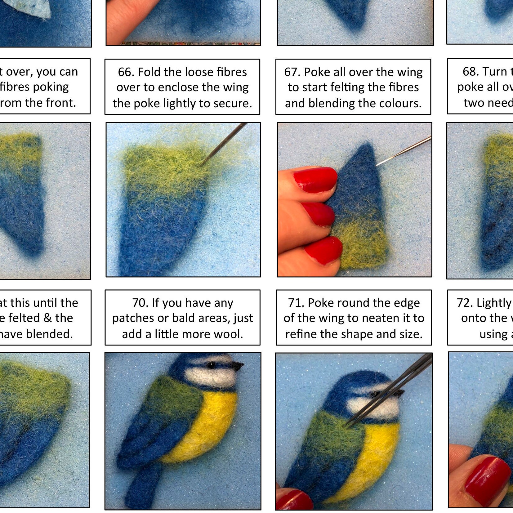 Blue Tit Picture Instructions Download - Etsy UK