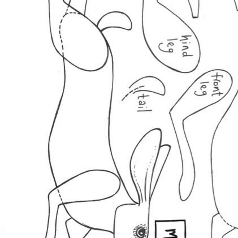 Needle Felted Leaping Hare Pdf Download Instructions - Etsy UK