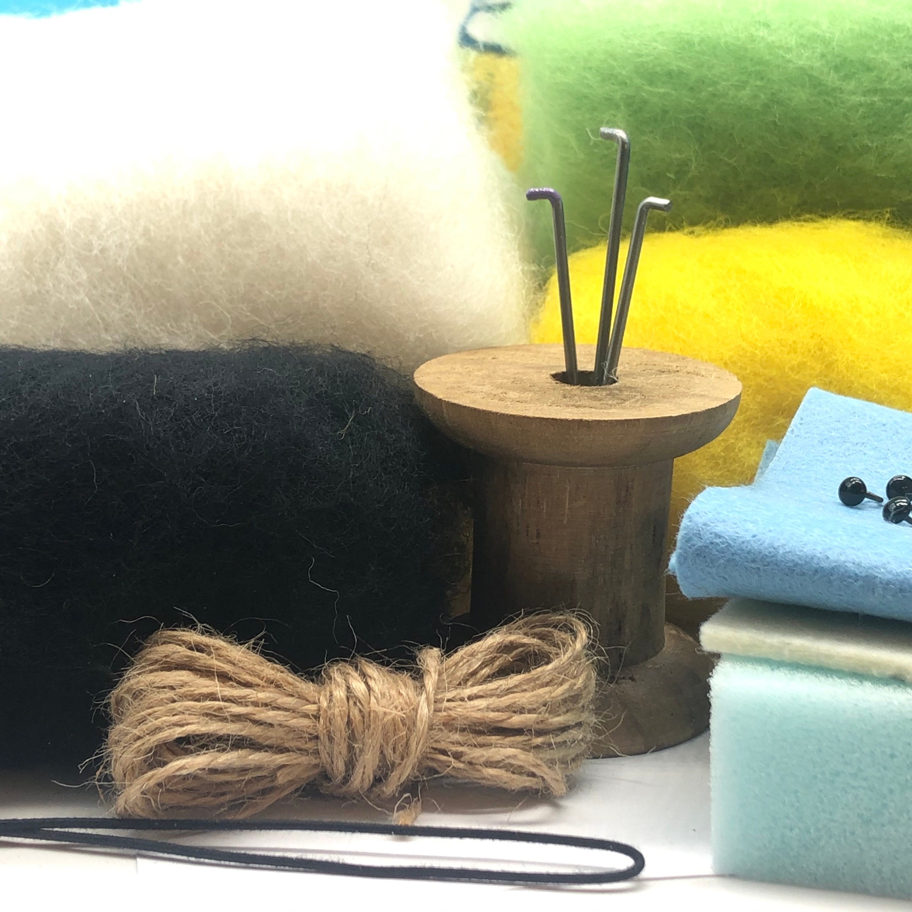 Felt and Dandy Blue Tit Needle Felting Kit | Etsy