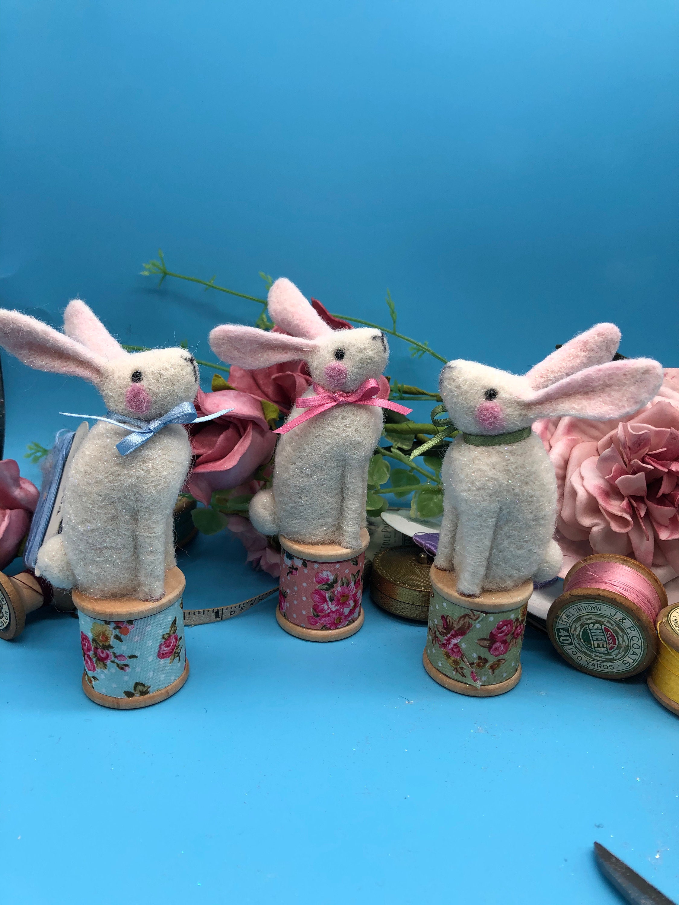 Cotton Reel Bunny Kit (makes 3) - Etsy