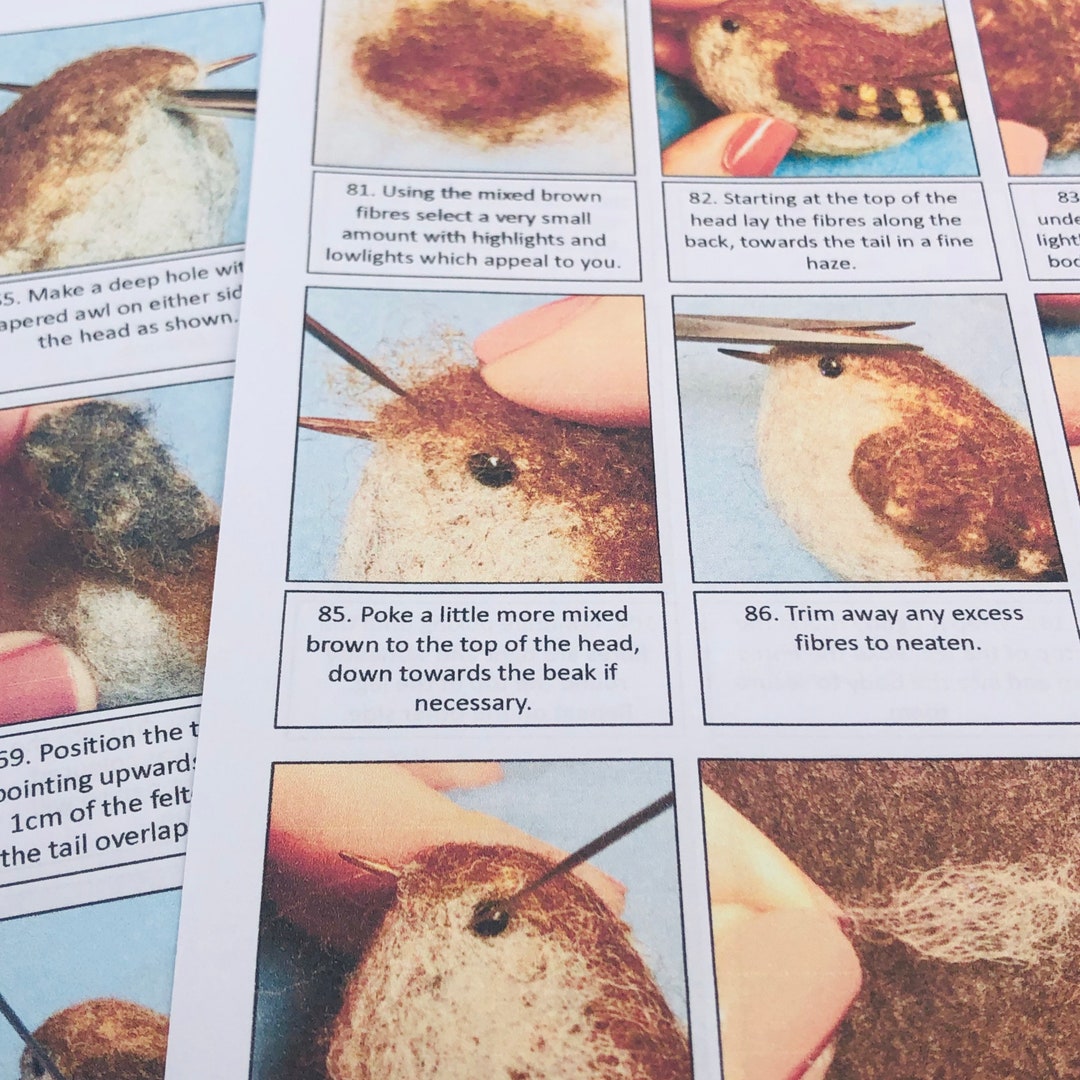Felt and Dandy Wren Kit Instruction Download - Etsy
