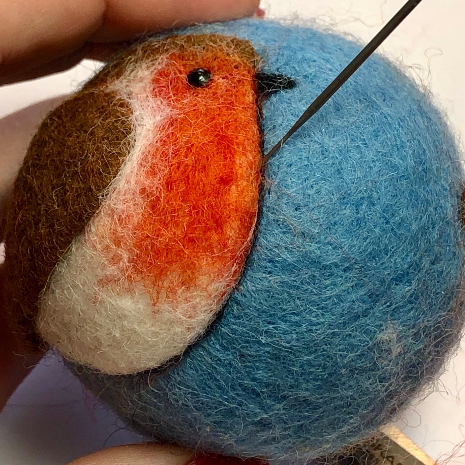 Felt and Dandy Needle Felt Robin Baubles Kit - Etsy Canada