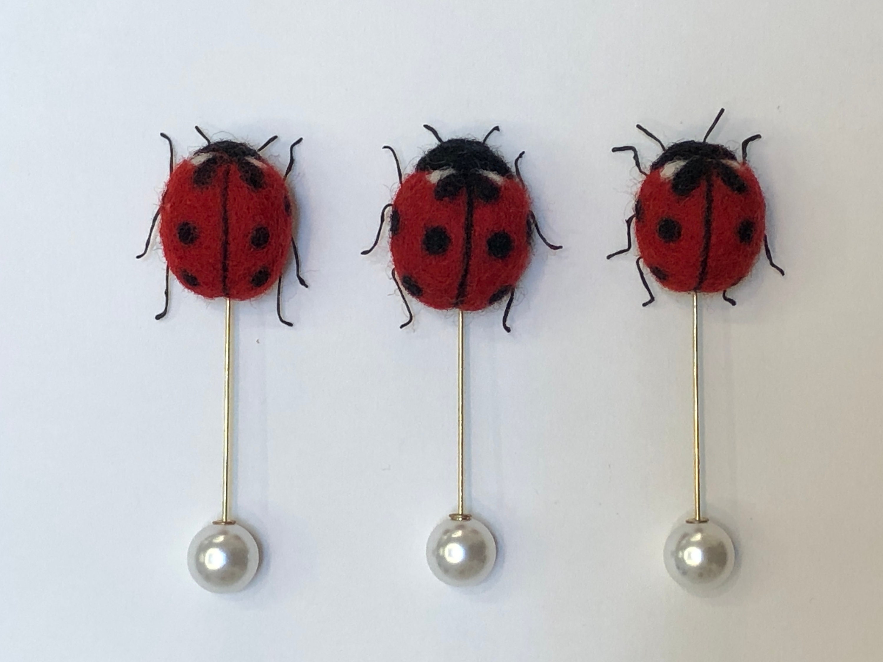 Felt and Dandy Ladybird ladybug Brooch Pin Kit | Etsy
