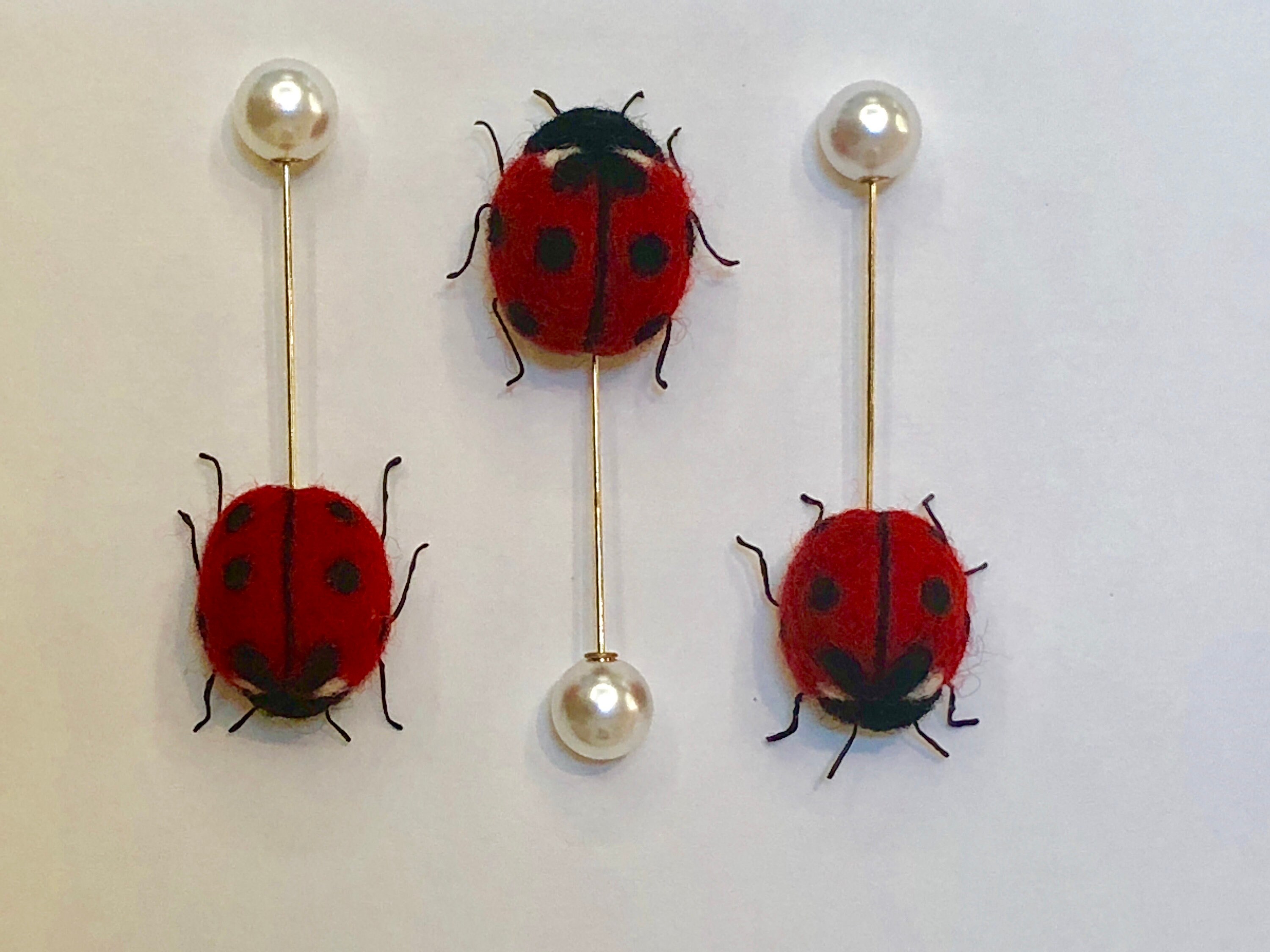 Felt and Dandy Ladybird ladybug Brooch Pin Kit | Etsy