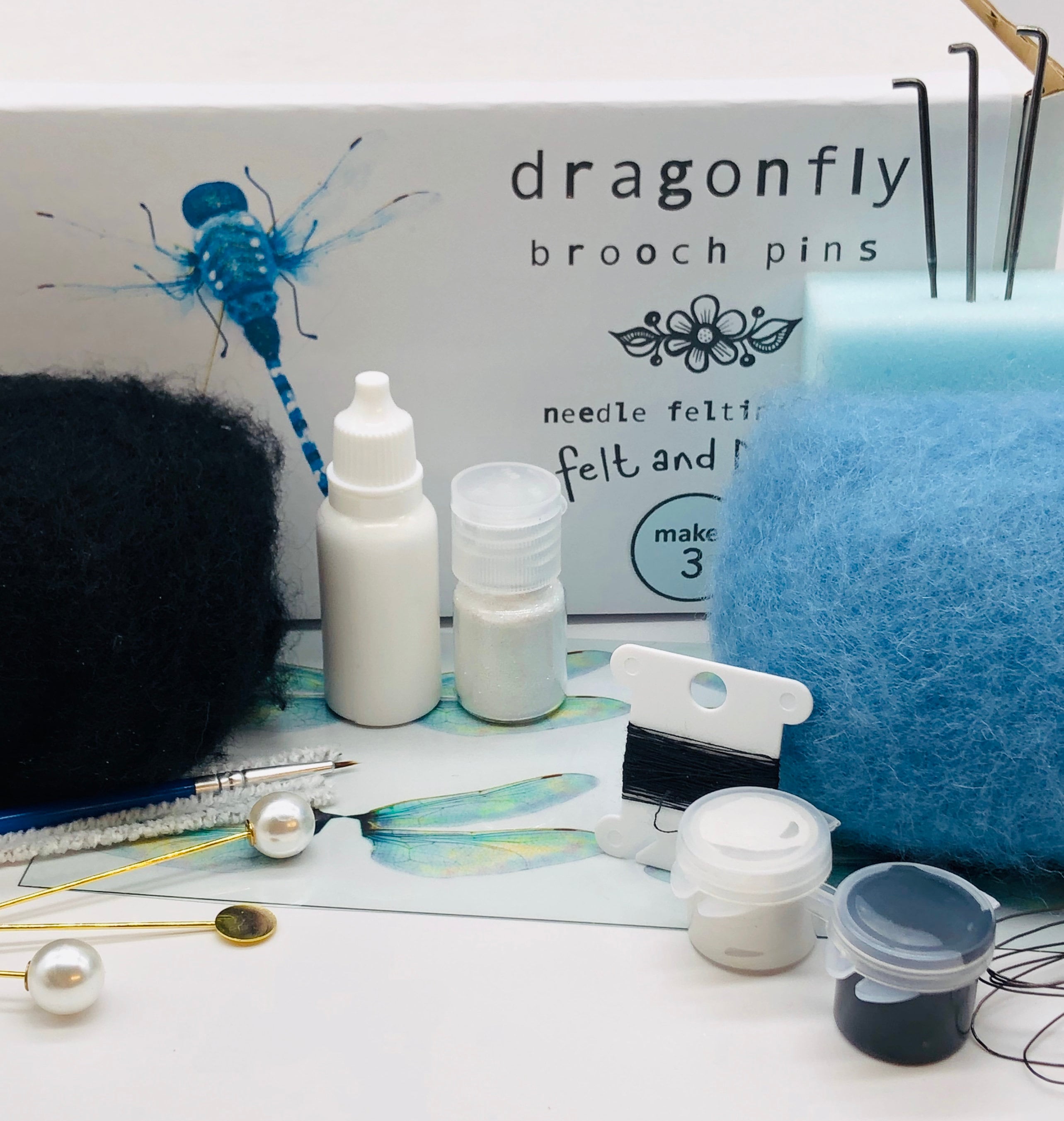 Felt and Dandy Original Dragonfly Brooch Kit - Etsy