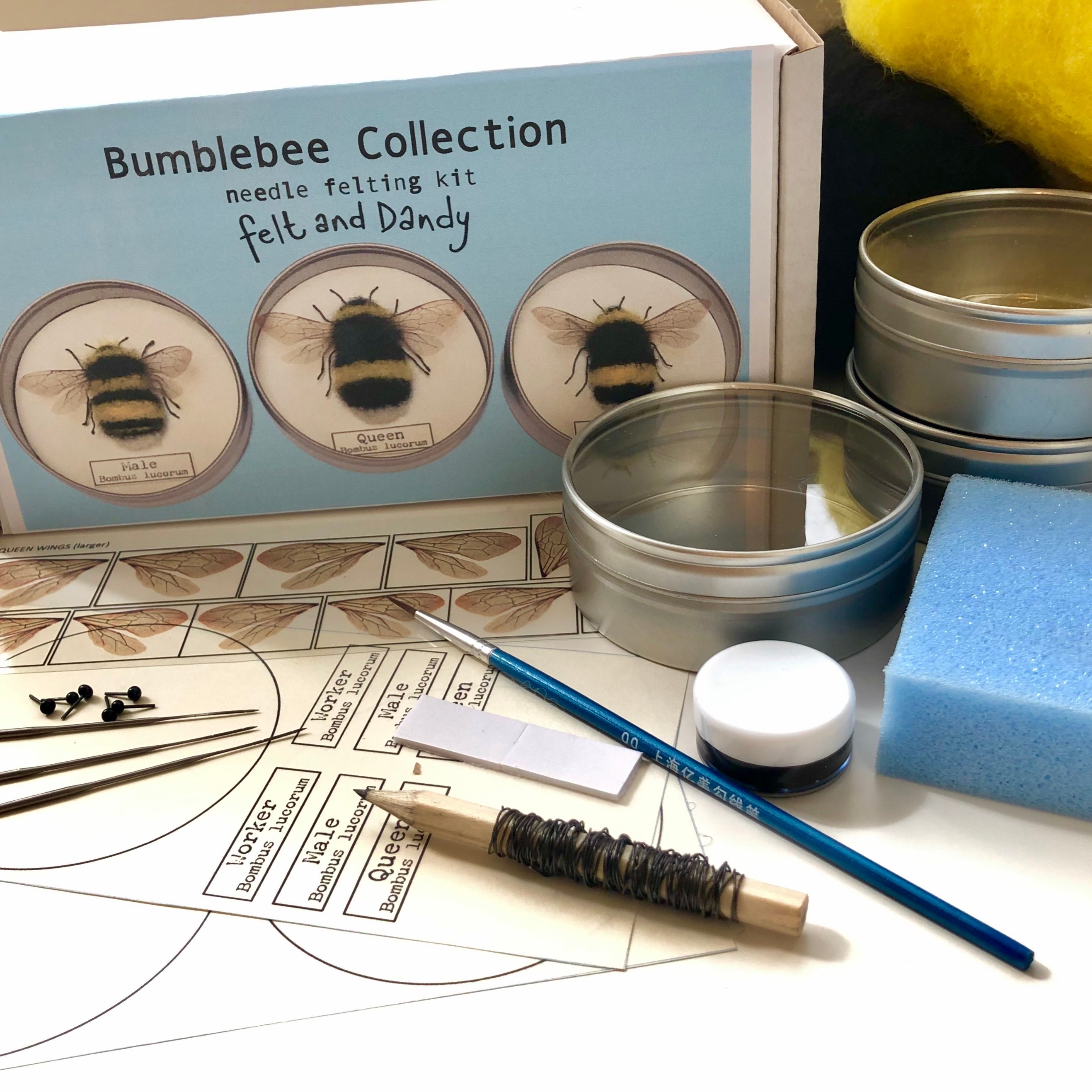 Needle Felt Bumblebee Collection Kit - Etsy