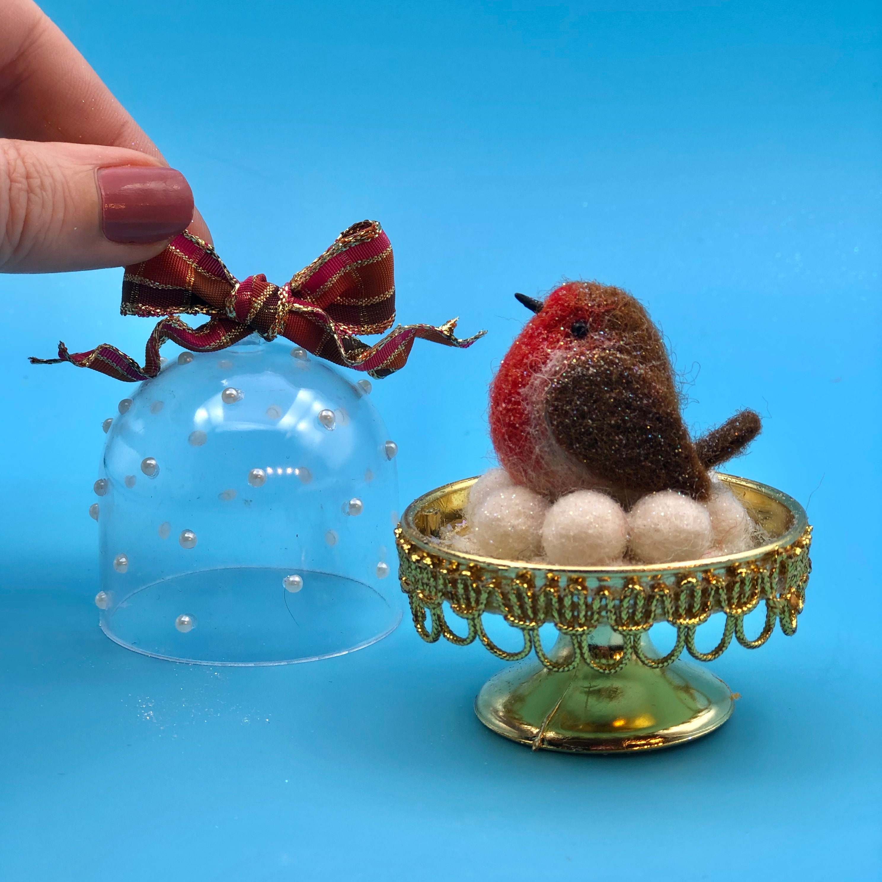 Robins in Miniature Domes Kit - Etsy