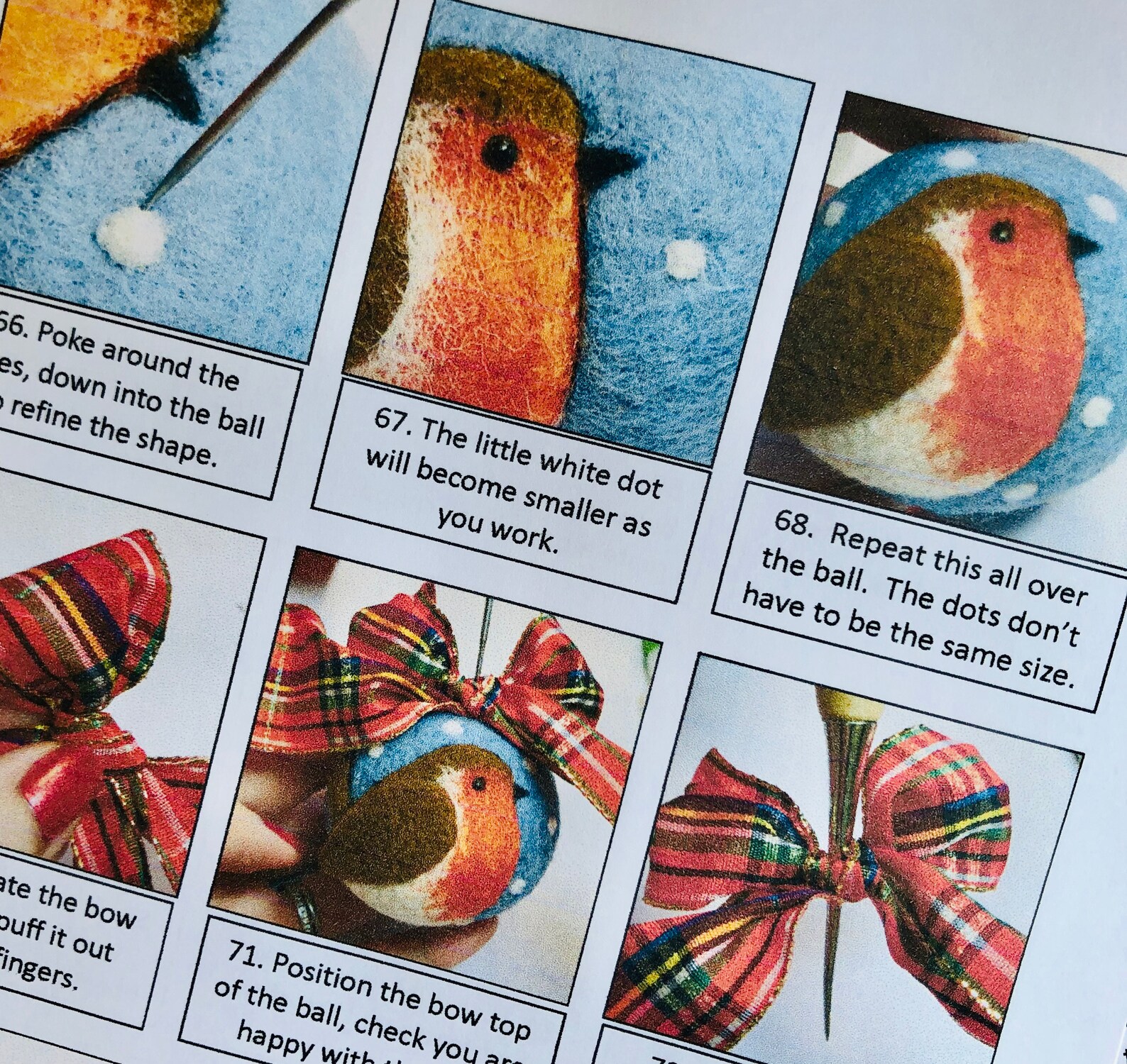 Felt and Dandy Robin Bauble Instructions Download - Etsy