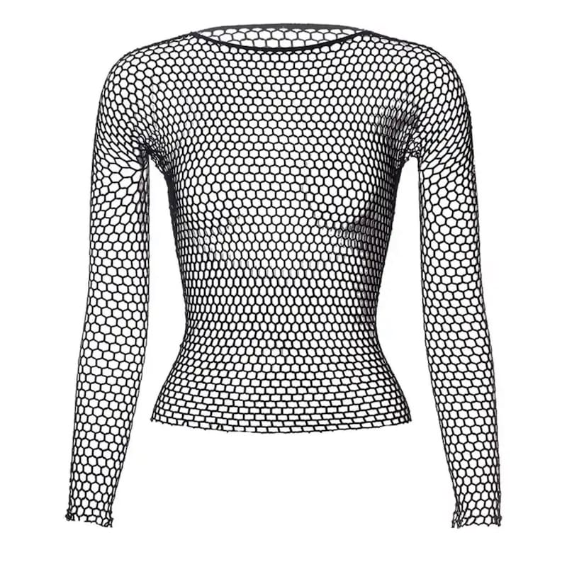 Womens Fishnet Tops - Etsy