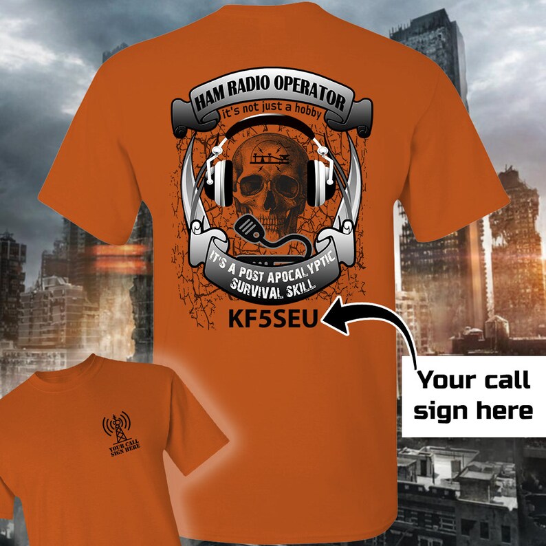Ham Radio Post Apocalyptic Survival Skill Tee Shirt. Ham Radio - Etsy