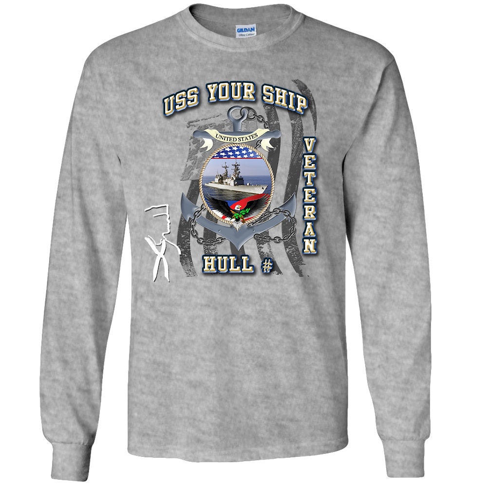 Navy Ship Photo Tee Shirt Printed With Your Ship's Photo, Navy Fathers ...