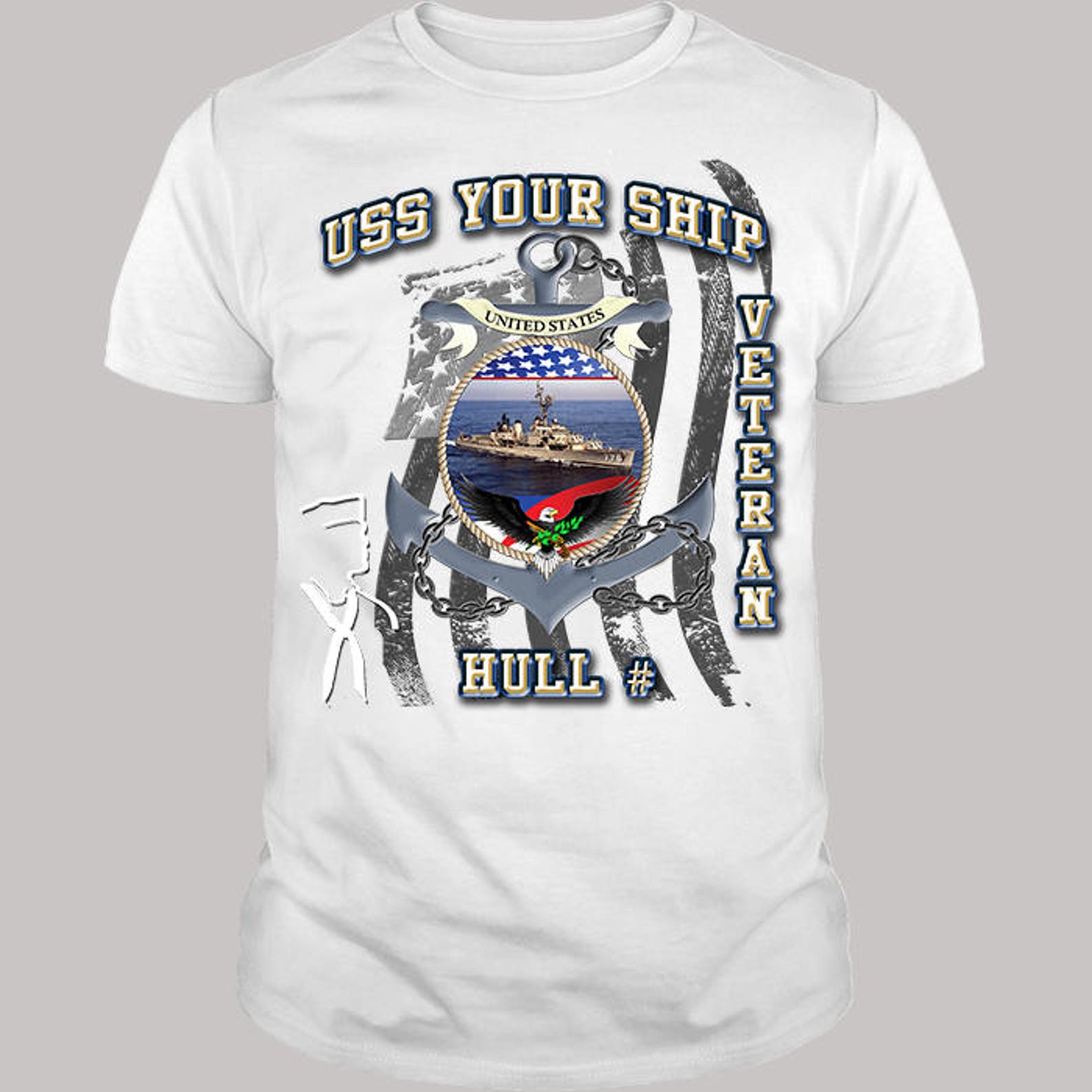 Navy Ship Photo Tee Shirt Printed With Your Ship's Photo - Etsy