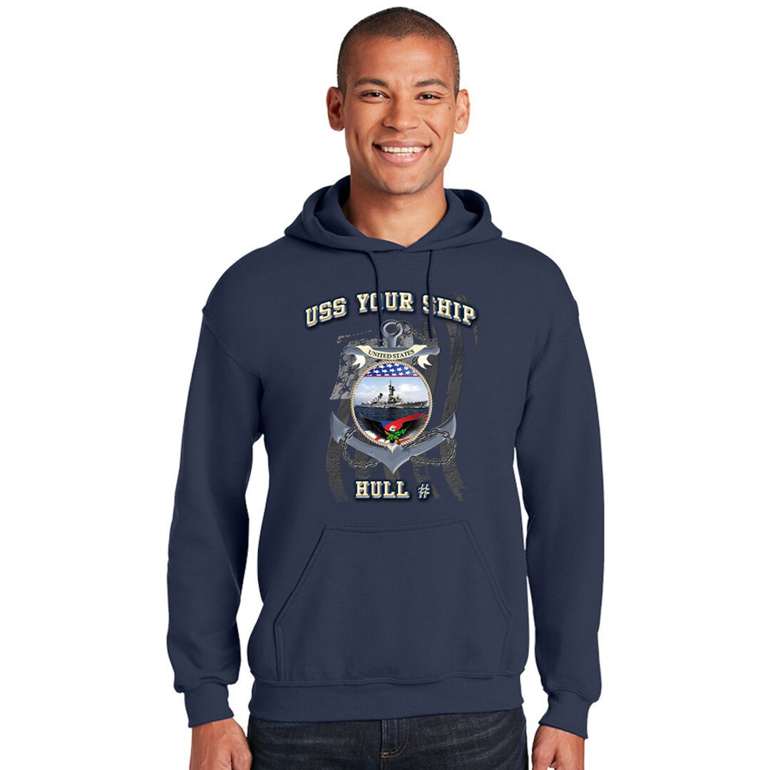 Navy Ship Photo Hoodie,shirt Printed With Your Ship's Photo, United ...