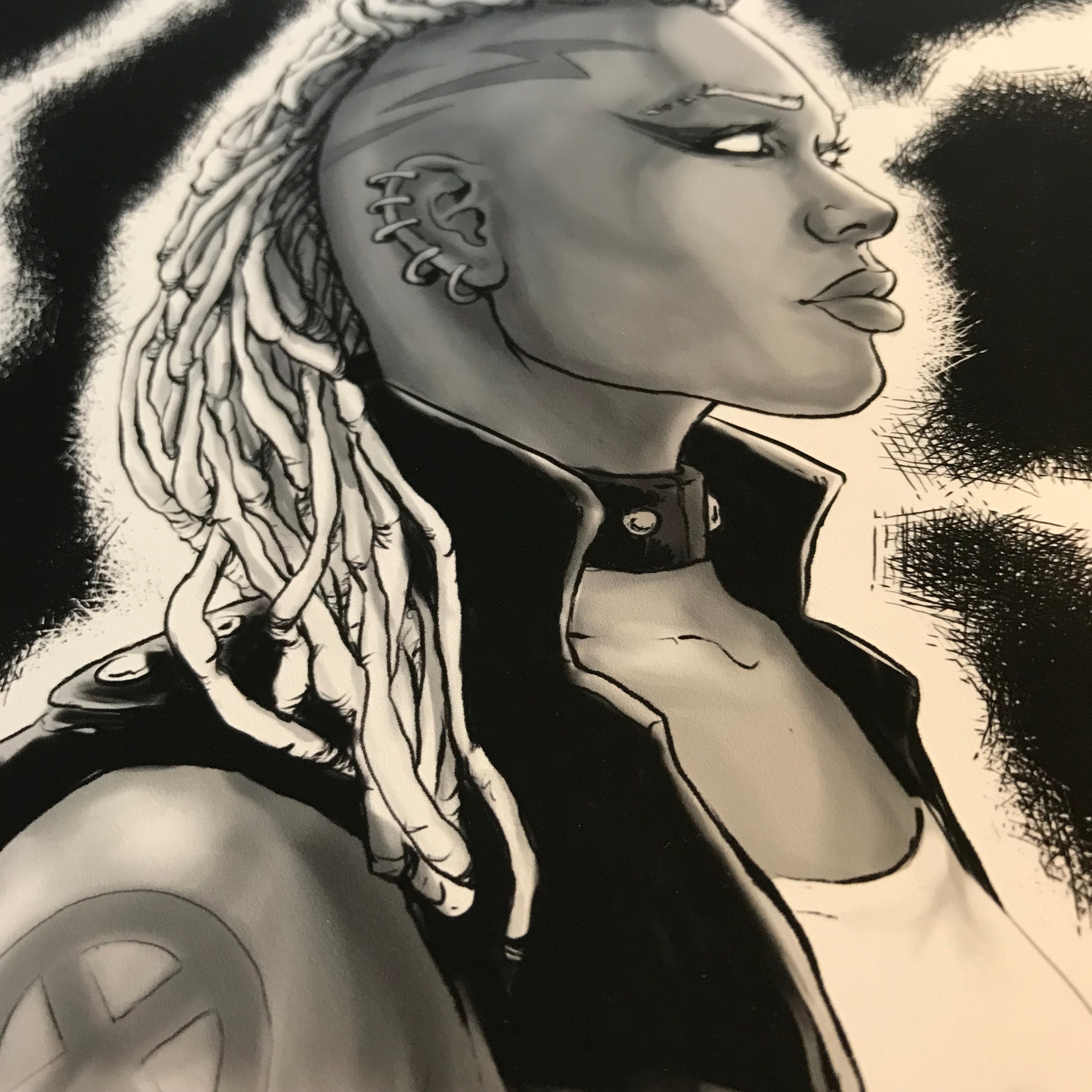 Storm Marvel Xmen Comic Book Art Portrait Print SIGNED BY ARTIST - Etsy