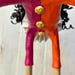 Acrobat Figure, Paper Mache Acrobat 25 Cm Tall, Mime Doll, Clown Figure ...