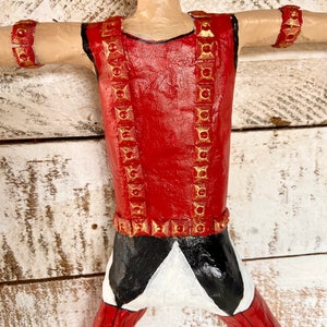 Acrobat Woman Mache Paper, Tightrope Walker Collection, Circus Figure ...