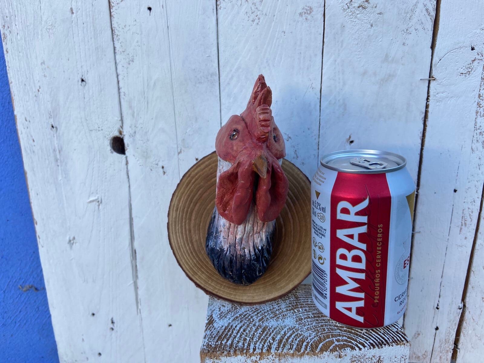 Fake Taxidermy Rooster Head Rooster Head Paper Mache - Etsy