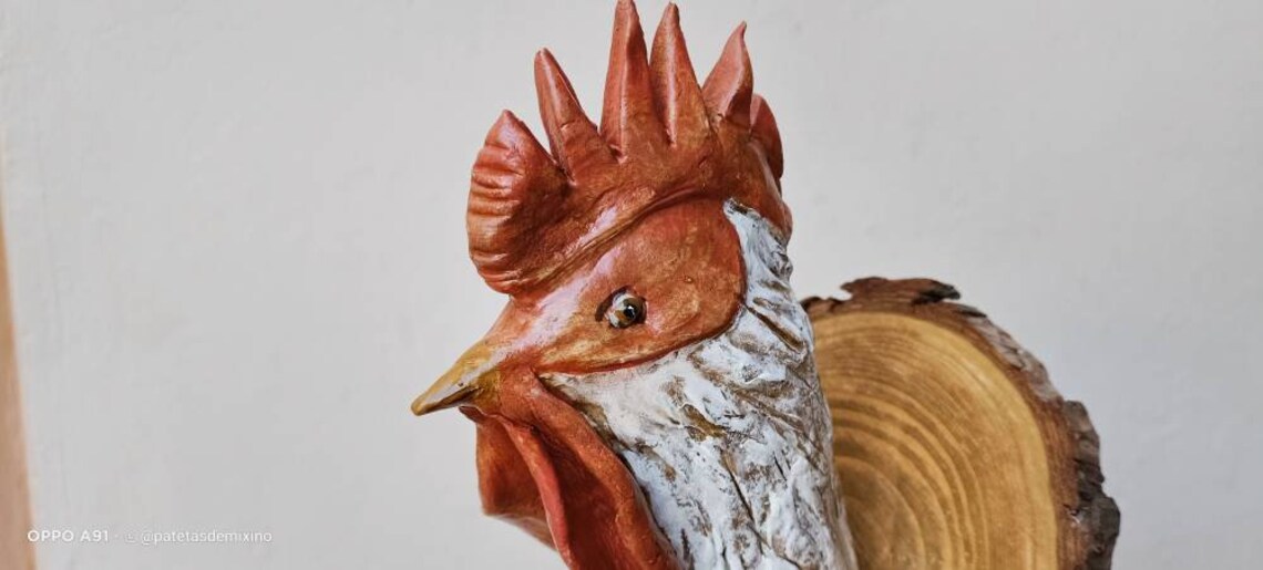 Fake Taxidermy Rooster Head Rooster Head Paper Mache | Etsy