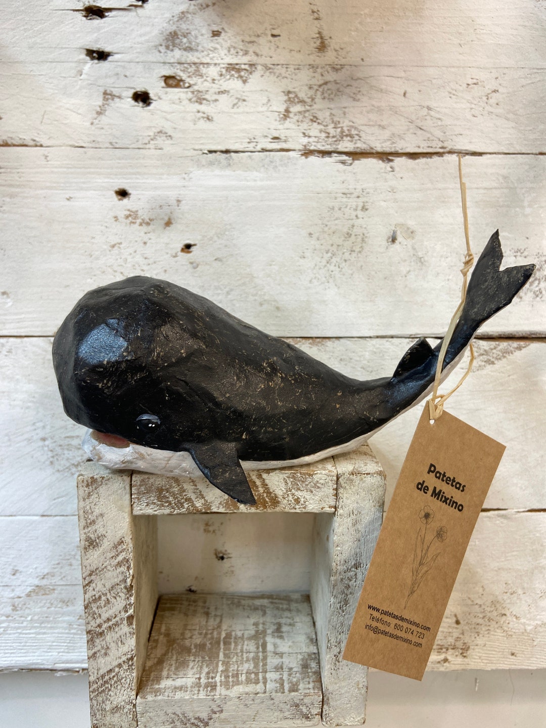 Whale Decoration, Paper Mache Whale, Whale Collection, Whale Sculpture ...