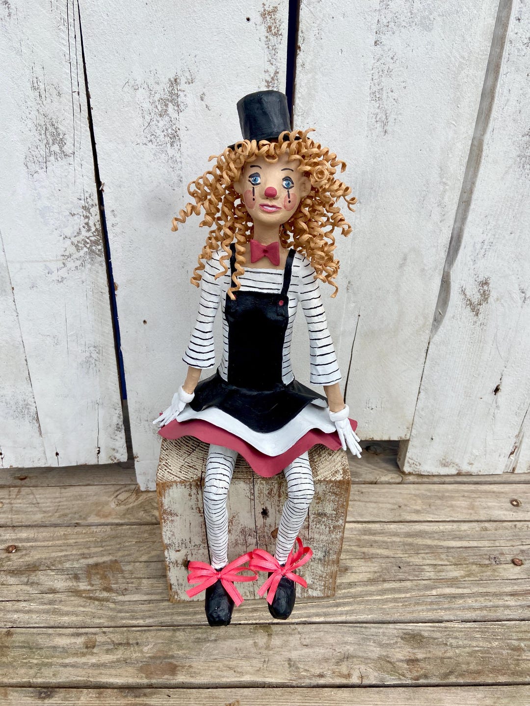 Hide Spanish Art Doll, OOAK Doll, Mimo Figure, Clown Sculpture, Doll ...