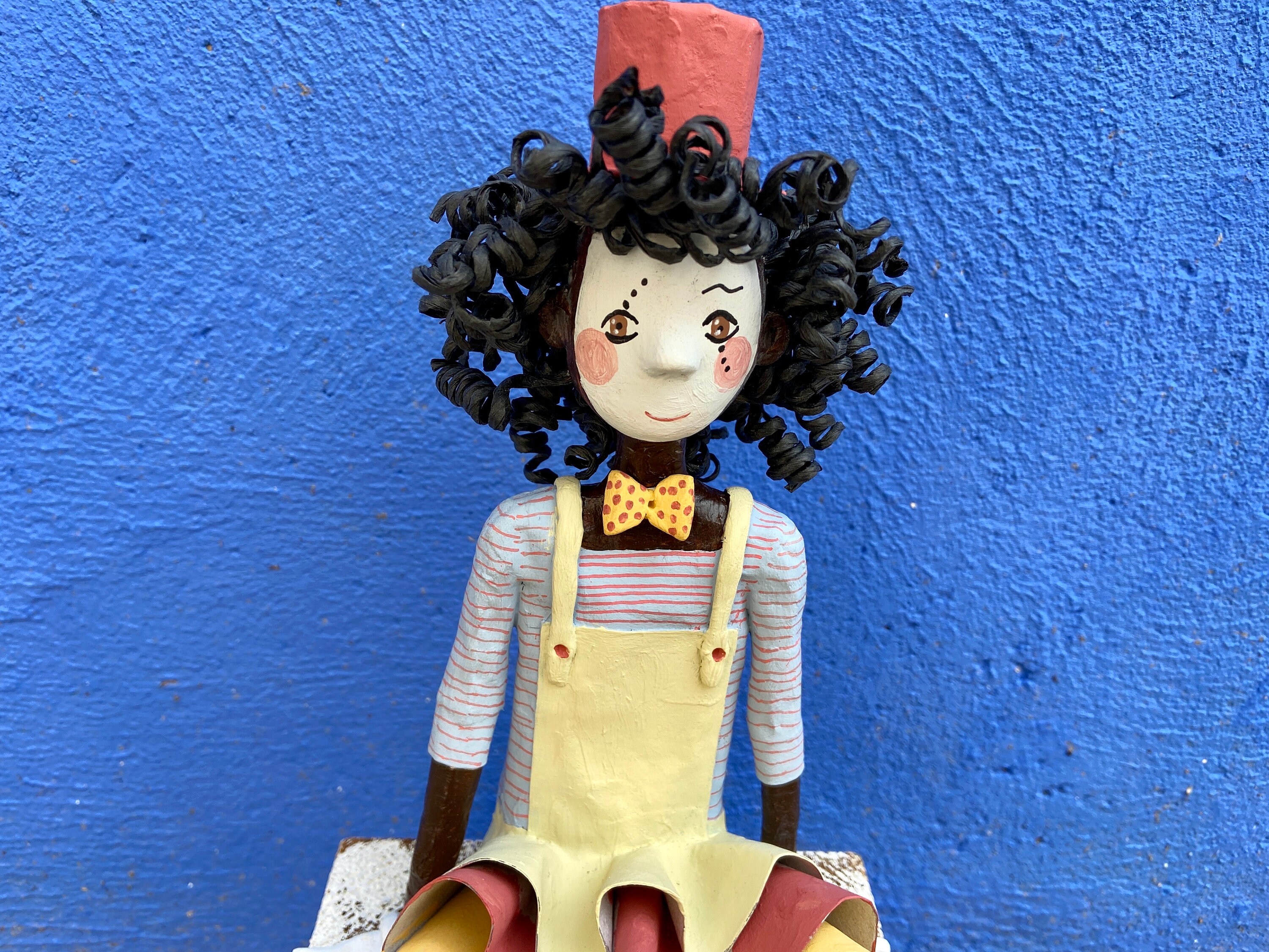 Paper Mache Mime Woman Acrobat Mime Figure Clown - Etsy