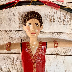 Acrobat Woman Mache Paper, Tightrope Walker Collection, Circus Figure ...