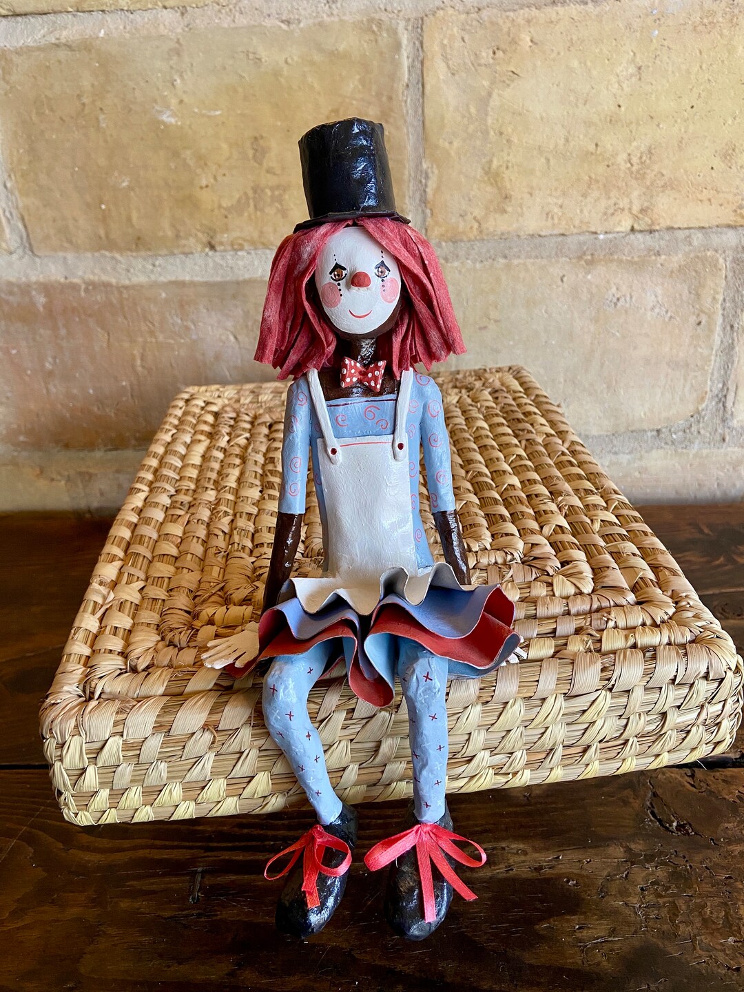 Hide Spanish Art Doll, OOAK Doll, Mimo Figure, Clown Sculpture, Doll ...