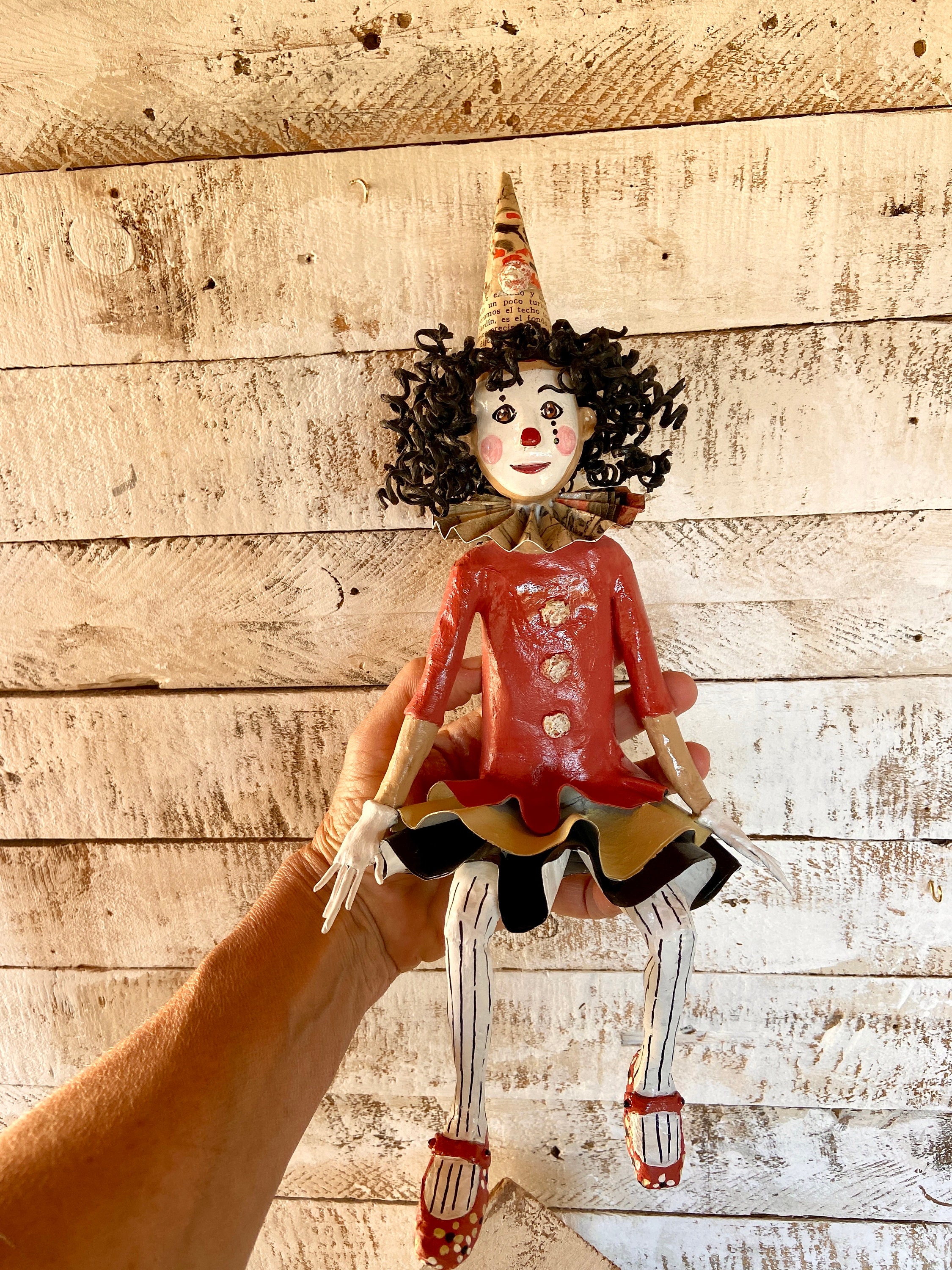 Hide Spanish Art Doll, OOAK Doll, Mimo Figure, Clown Sculpture, Doll ...