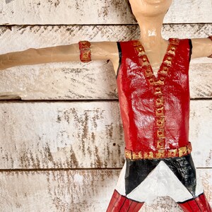 Acrobat Woman Mache Paper, Tightrope Walker Collection, Circus Figure ...