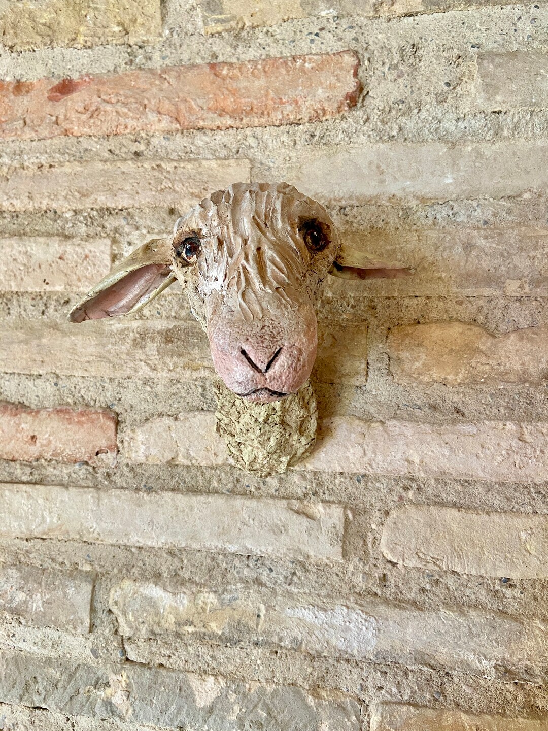 Sheep Wall Decoration, Fake Sheep Trophy, Sheep Sculpture, Gift for Him ...