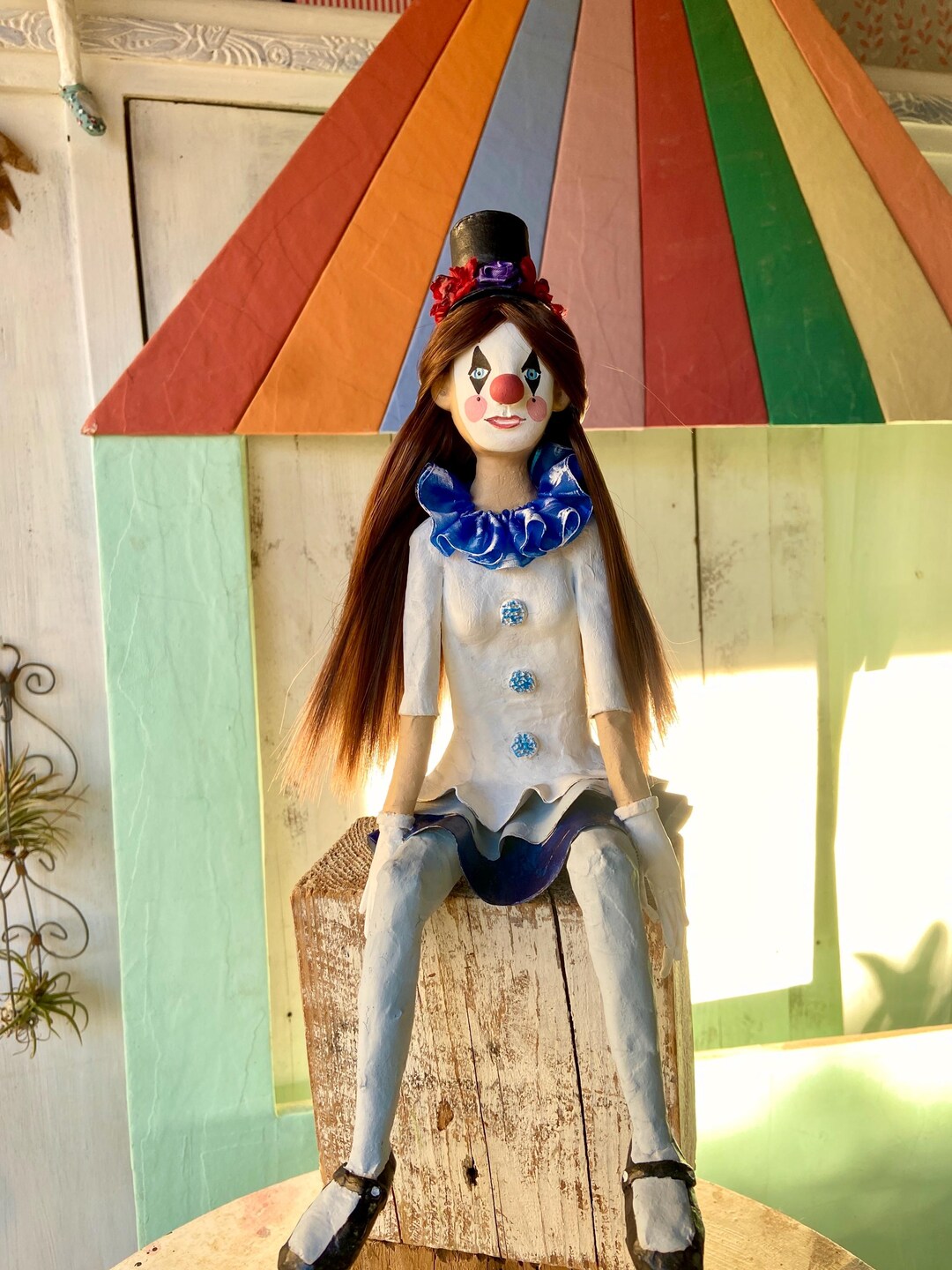 Hide Spanish Art Doll, OOAK Doll, Mimo Figure, Clown Sculpture, Doll ...