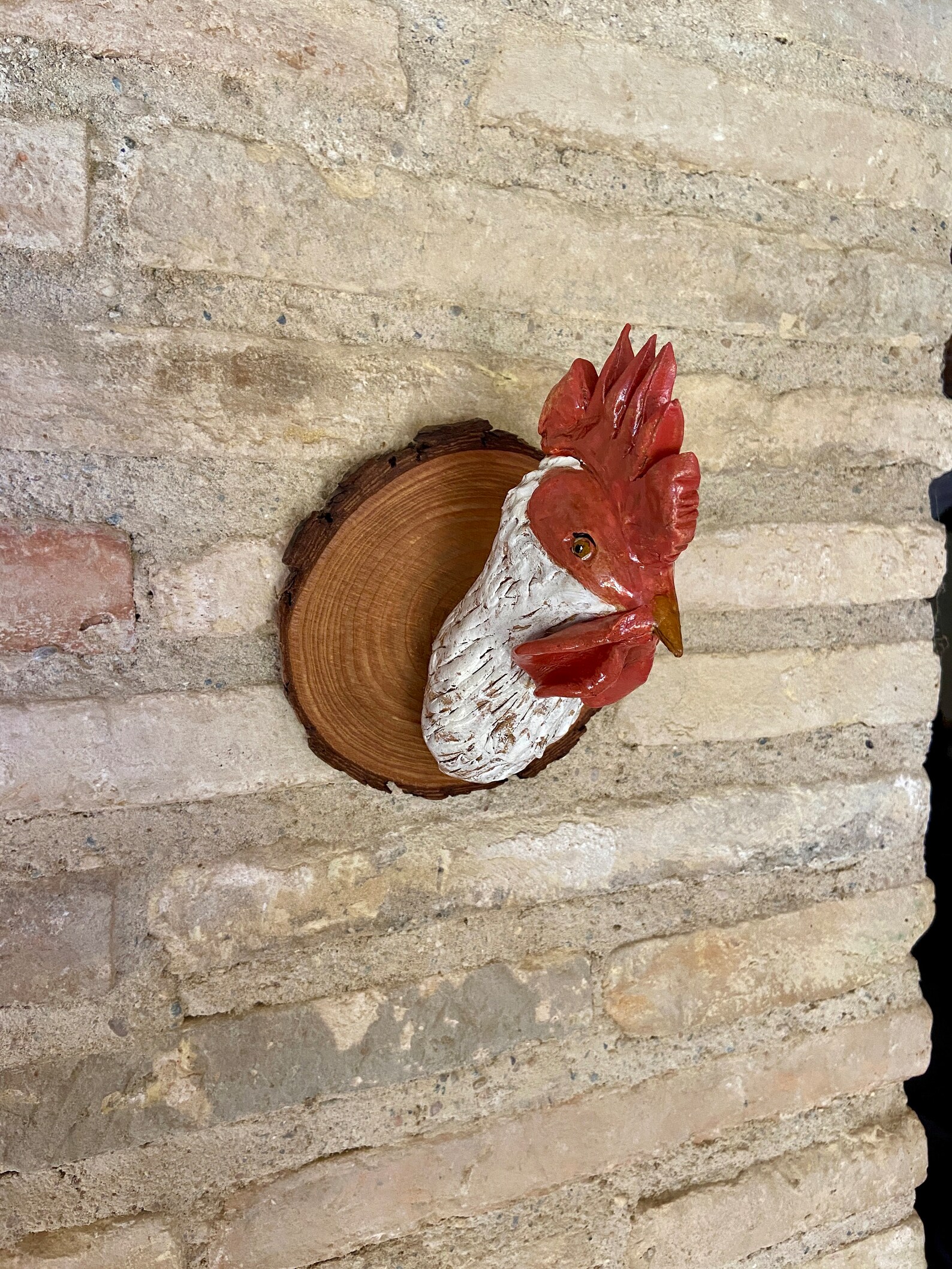 Fake Taxidermy Rooster Head, Rooster Head, Paper Mache Rooster, Rooster ...