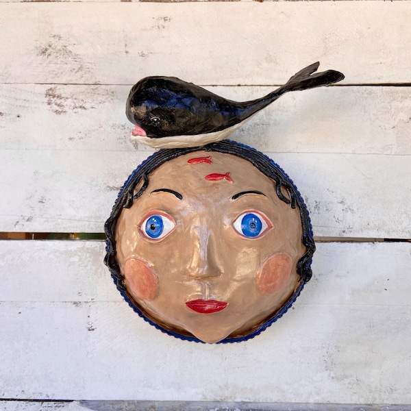 Paper Mache Mask - Etsy