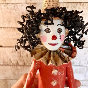 Hide Spanish Art Doll, OOAK Doll, Mimo Figure, Clown Sculpture, Doll ...
