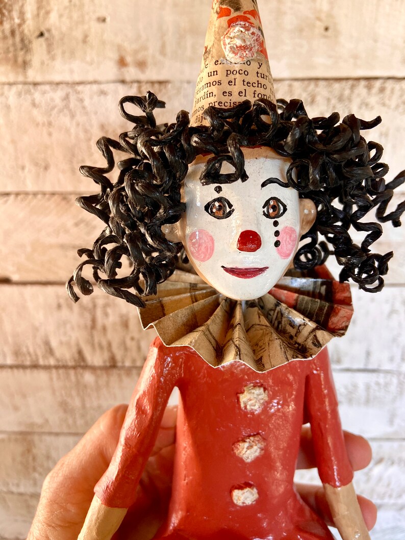 Hide Spanish Art Doll, OOAK Doll, Mimo Figure, Clown Sculpture, Doll ...