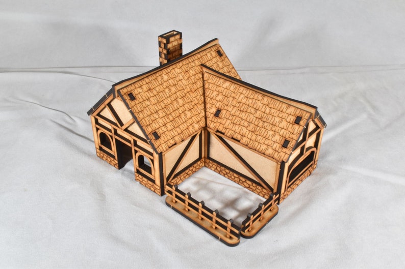 Single-story Village House MDF Laser Cut 28mm Kits - Etsy