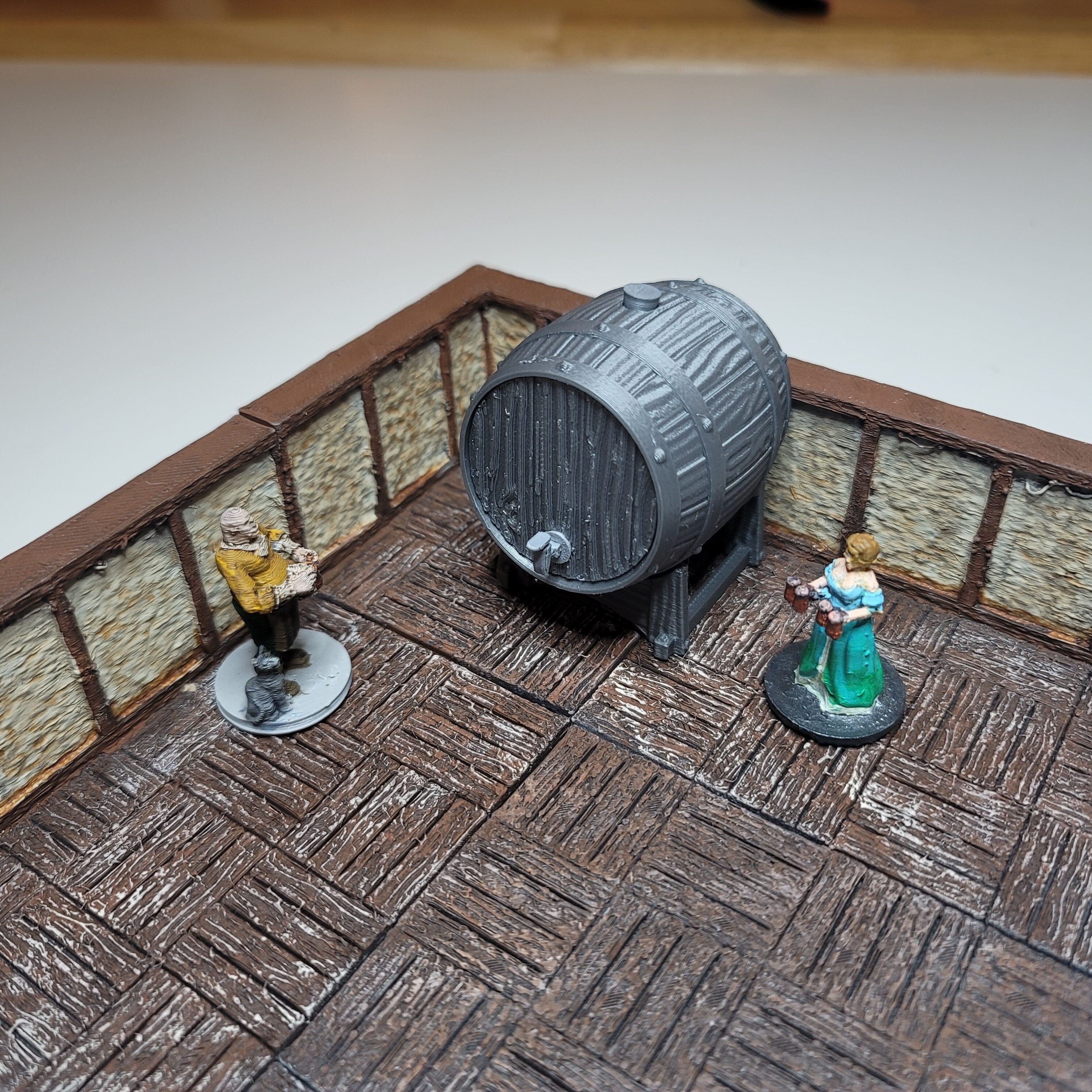 Wooden Tavern Brewing Barrel Giant Dungeons and Dragons RPG 3D Printed ...