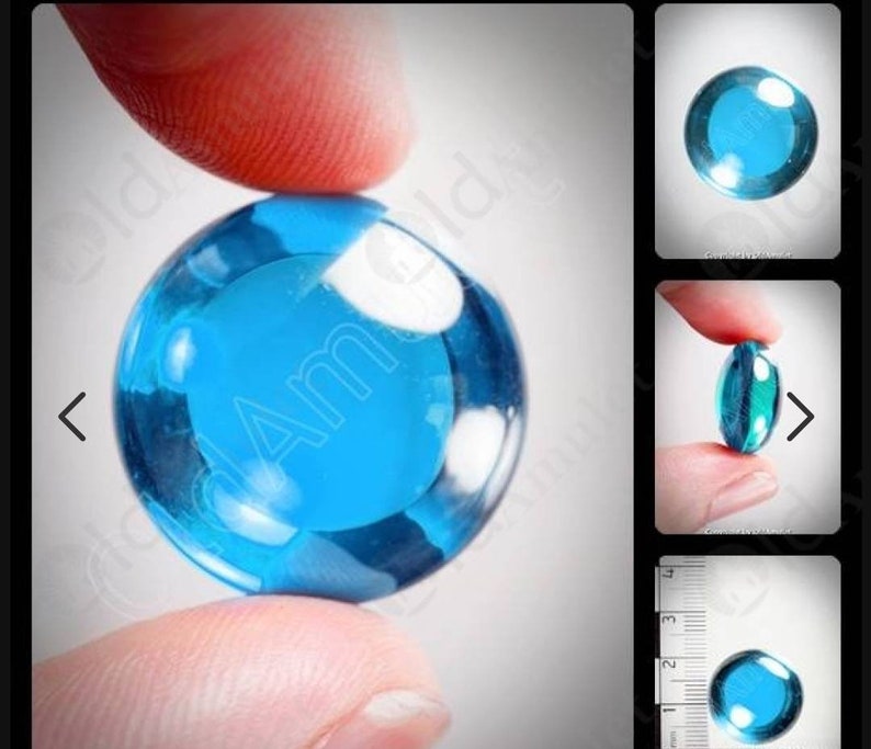 Rare Super Power Turquoise Blue Naga Eye Oval Shape Crystal - Etsy