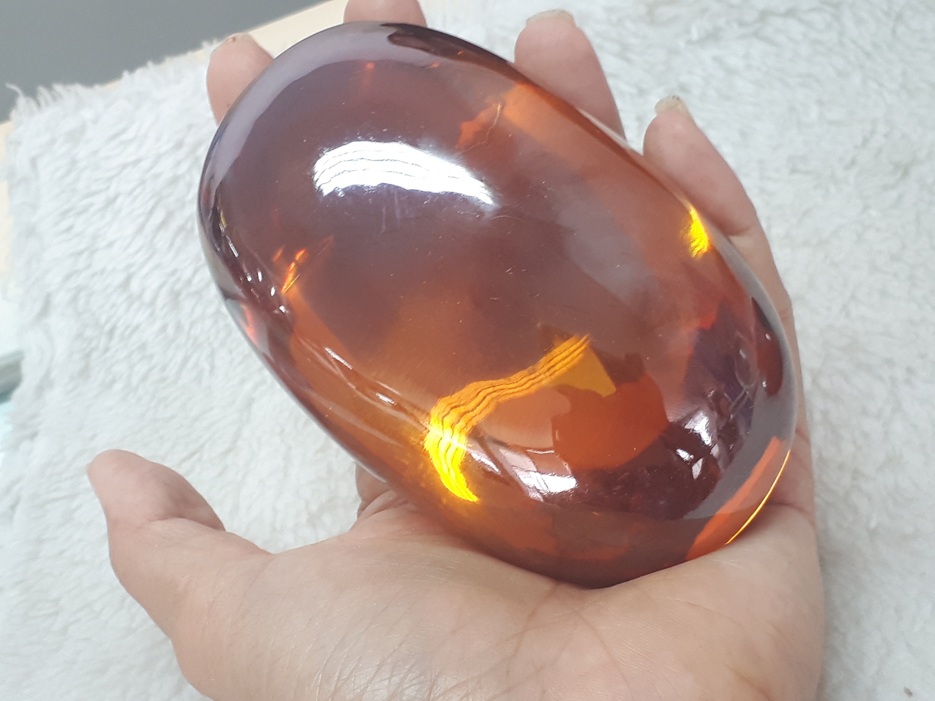 Rare Super Power Lime Yellow Naga Eye Oval Shape Crystal Gem Amulet ...