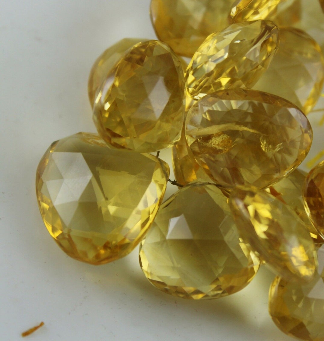 Top Grade AAA Natural Golden Citrine Briolette LARGE - Etsy