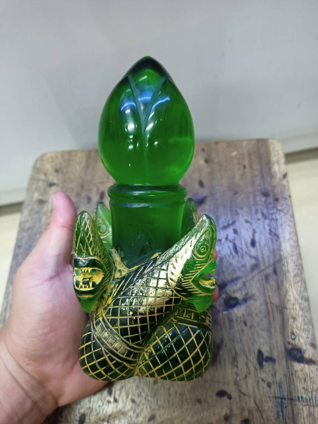 Antique Green Naga Eye Stone Naga Worship Lotus Lanna kingdom | Etsy