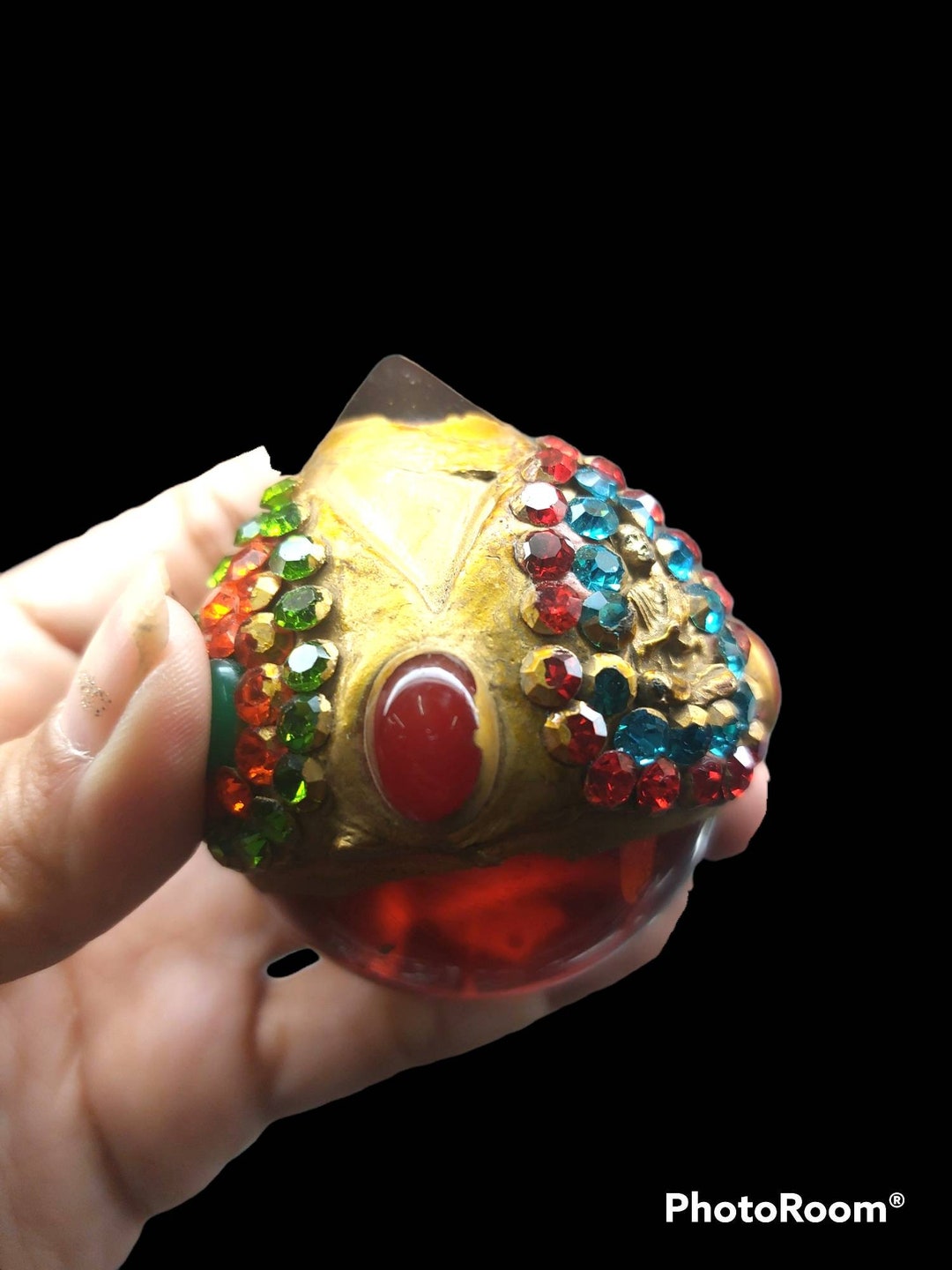 Power Naga Eye Amazing Orange Naga Eye Amber Tone Crystal Gem Amulet ...